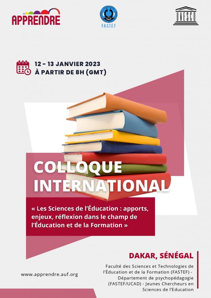 [Recherche en éducation] Colloque international‎ㅤ « Les sciences de l’éducation : apports ...