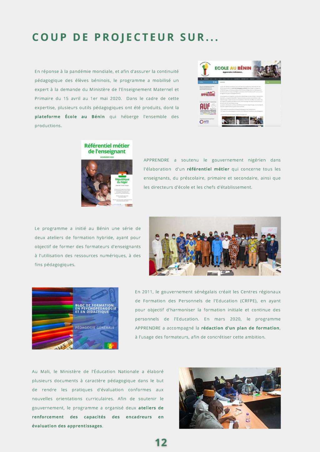 APPRENDRE publie son premier rapport d’activités ! – APPRENDRE (Appui à la Professionnalisation ...